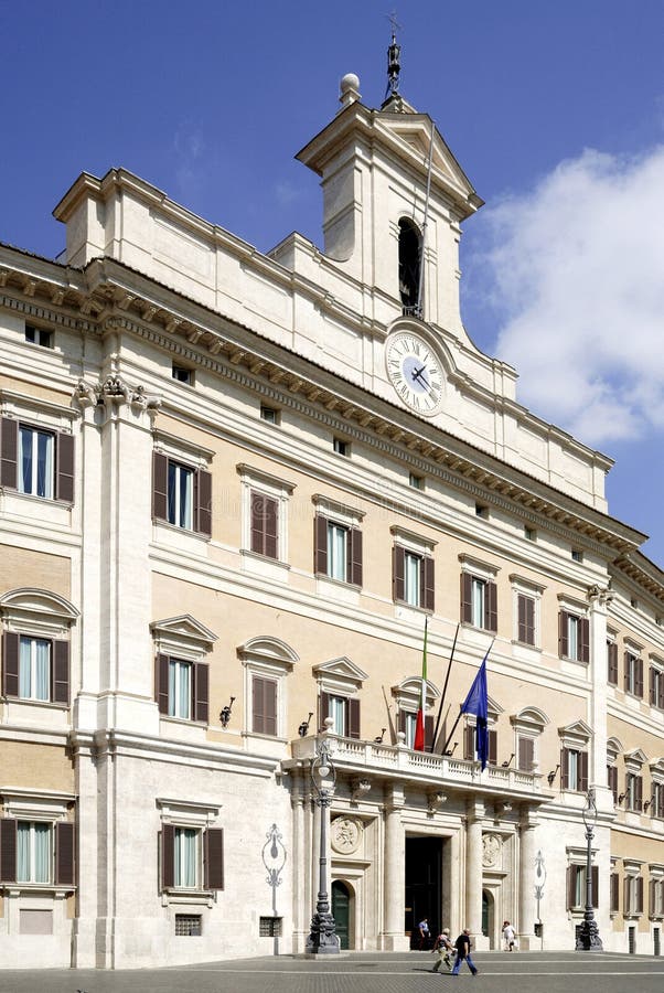Palazzo Montecitorio A Roma Fotografia Stock Editoriale - Immagine di ...