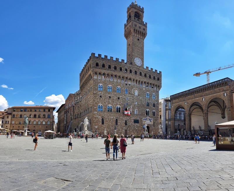 The Palazzo Vecchio in Florence, Italy Editorial Photography - Image of ...