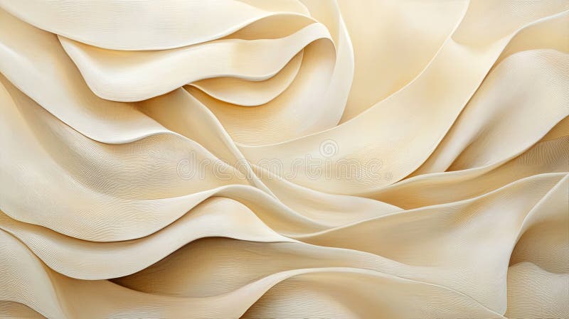 Pale Beige Layers Folding into Each Other, Creamy Textures in Warm ...