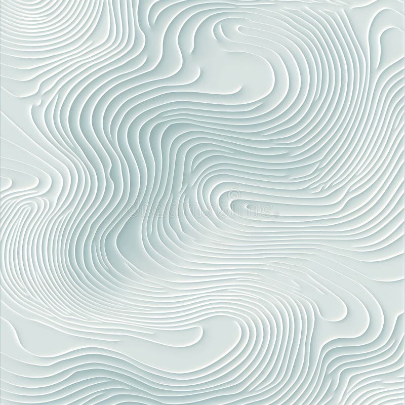 A Pale Blue Abstract Background Featuring Layered Wavy Lines Resembling ...