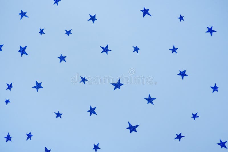 Pale Blue Background with Bright Blue Stars Stock Image - Image of ...