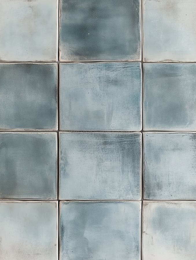 Pale Blue Ceramic Tile Texture with Smooth Glazed Surface Showcasing ...