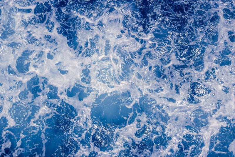 Pale Blue Sea Surface with Waves at High Tide and Surf, Abstract ...