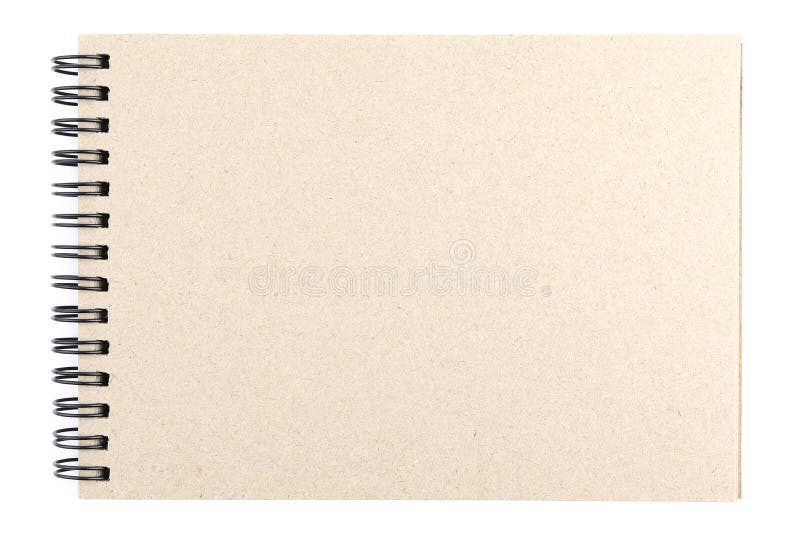 Pale Brown Kraft Paper Notebook Background Paper Texture Stock Photo ...