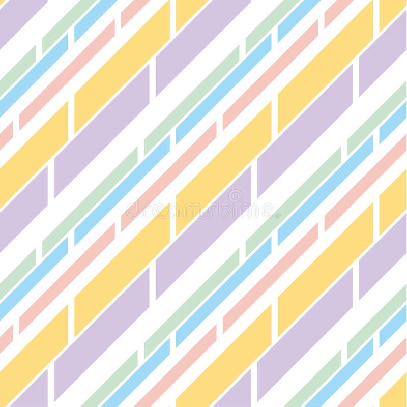 Pale Color Stripe Pattern Seamless Pattern Stock Vector - Illustration ...