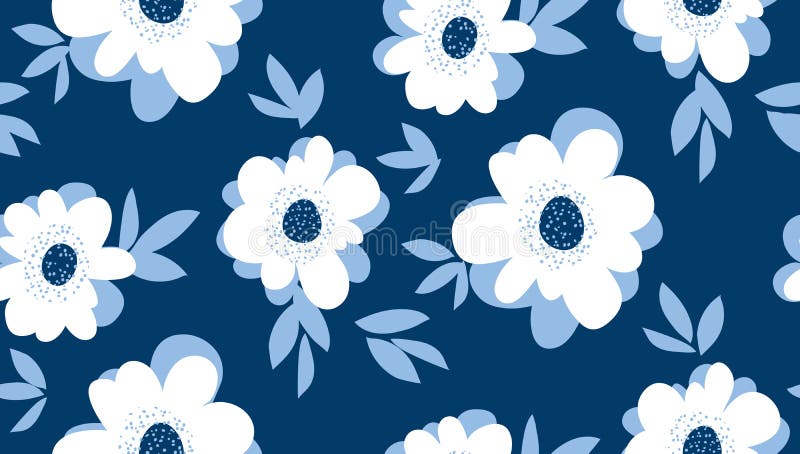 Pale Color Summer Floral Seamless Pattern Stock Vector - Illustration ...