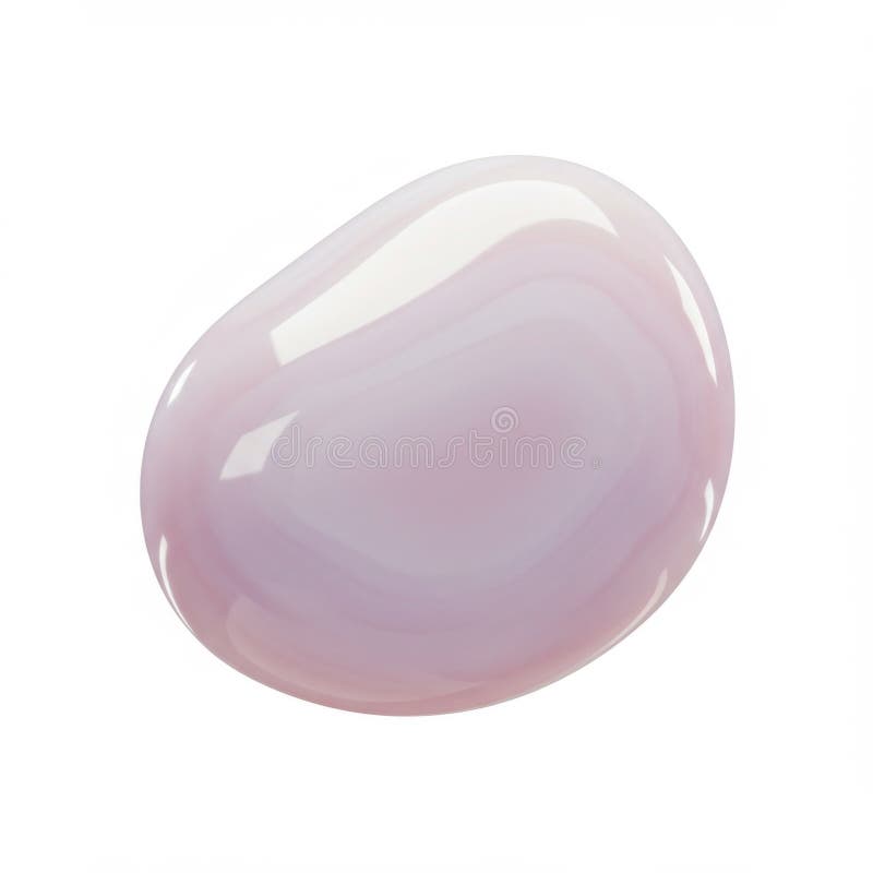 Pale Lavender Agate Stone on White Background Stock Illustration ...