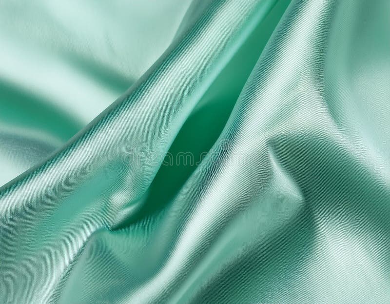 Pale Mint Green Silk Fabric Texture with a Smooth, Glossy Finish Stock ...