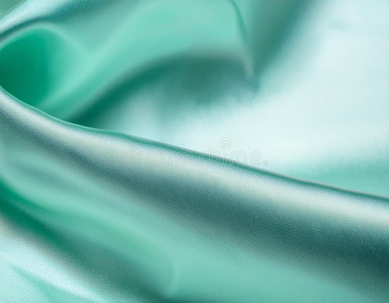 Pale Mint Green Silk Fabric Texture with a Smooth, Glossy Finish Stock ...
