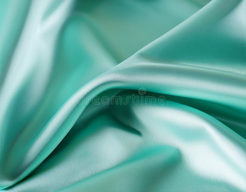 Pale Mint Green Silk Fabric Texture with a Smooth, Glossy Finish Stock ...