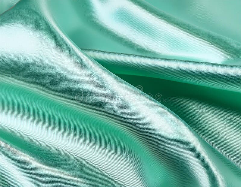 Pale Mint Green Silk Fabric Texture with a Smooth, Glossy Finish Stock ...