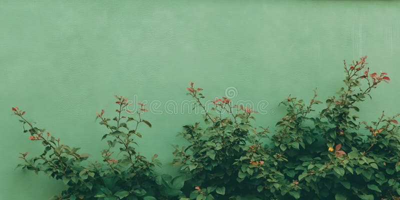 Pale Olive Green Wall Texture with Subtle Grunge Effect and Greenery at ...