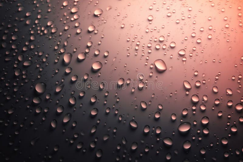 Pale Peach Pink with Drops on Black Gradient Background. Generative AI ...