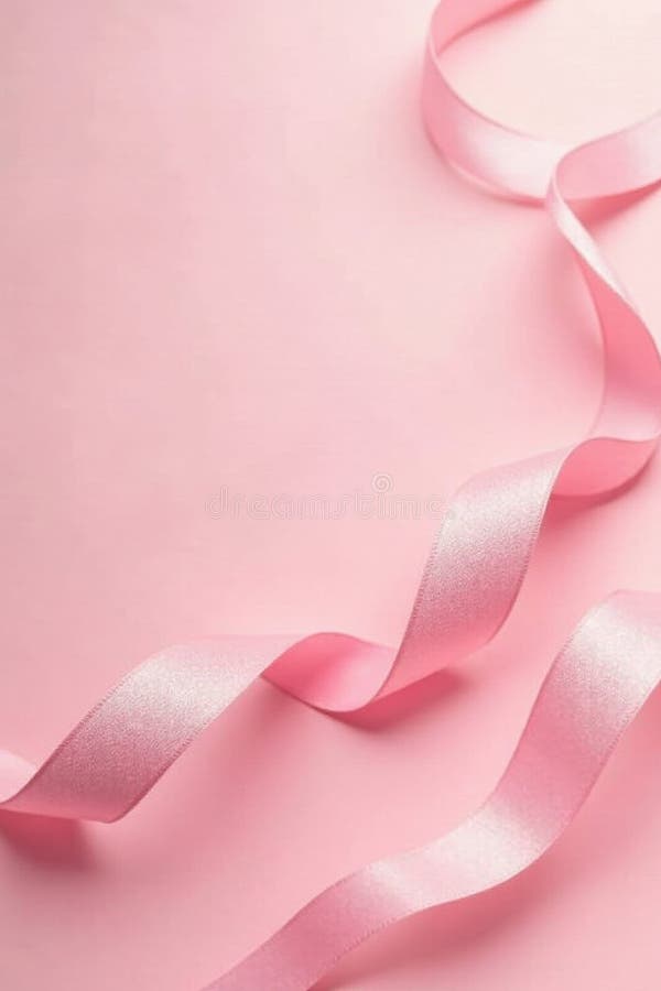 Pale Pink Backdrop, Barely Visible Ribbon, Ethereal Light Effect ...