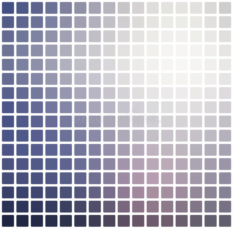 Pale Pink Blue Rounded Mosaic Background Over White Square Stock Vector ...
