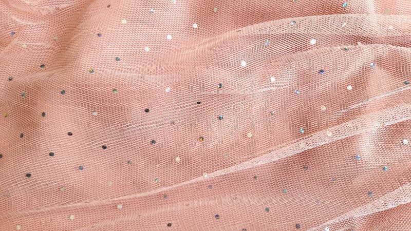 Pale Pink Glittery Peach Fabric or Cloth Background Texture Stock Image ...