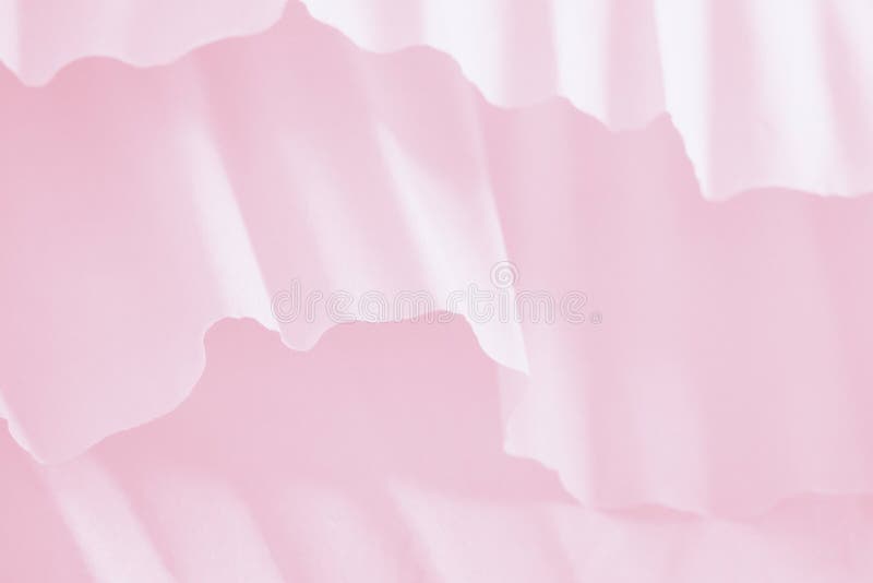 Pale Pink Gradient Background with Paper Waves Stock Photo - Image of ...