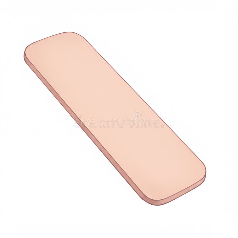 Pale Pink Rectangular Bandage Illustration Stock Illustration ...