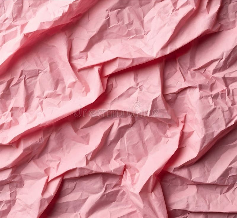 Pale Pink Wrinkled Tissue Paper Texture Background. Stock Illustration ...