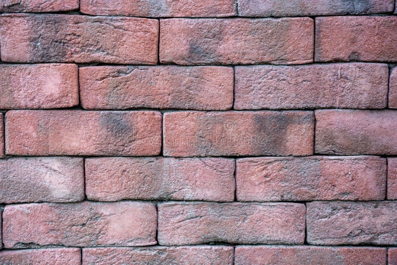 Pale red brick. stock photo. Image of industry, colors - 89299148
