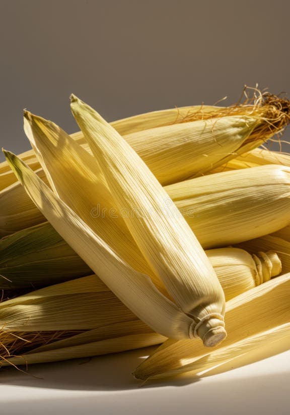 Pale Yellow Corn Closeup Studio Shot Stock Illustration - Illustration of texture, autumn: 386914527