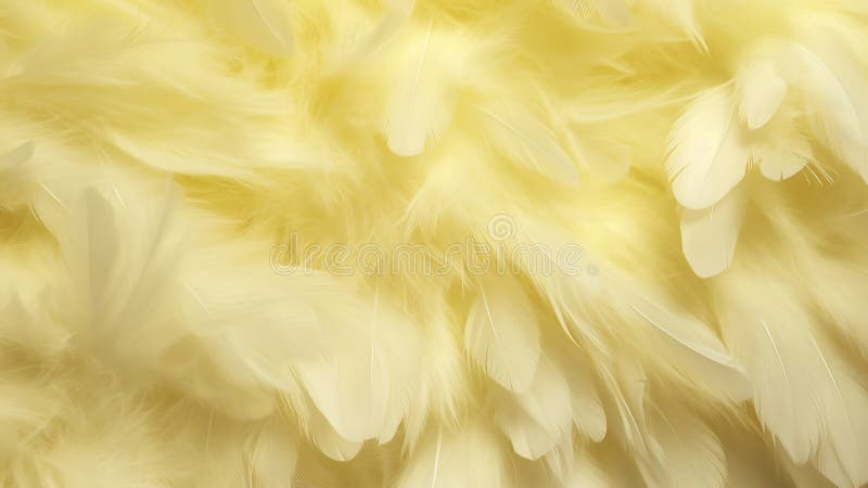 Pale Yellow Feathers Texture Background Image Stock Illustration ...