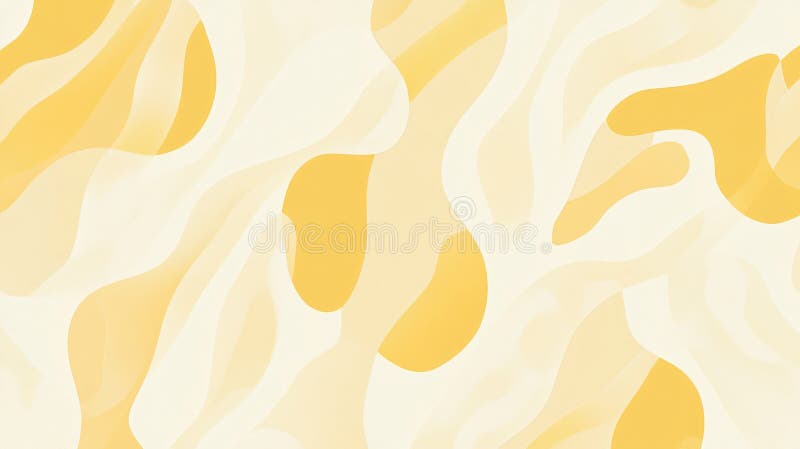 A Pale Yellow Organic Pattern with Abstract, Leaf-like Shapes. the ...