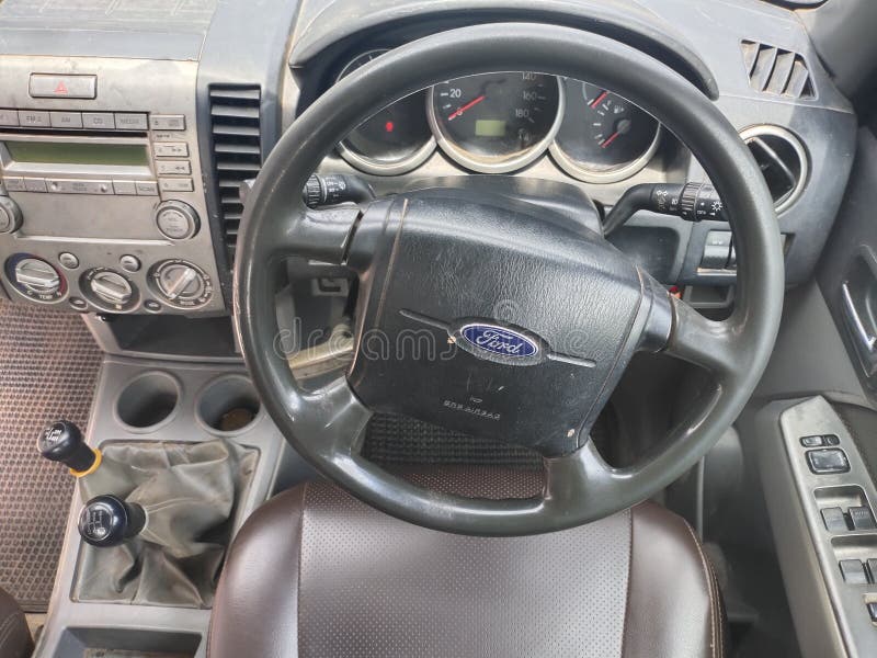 Model Interior Dashboard and Steer, Ford Ranger 2011. Editorial Stock ...