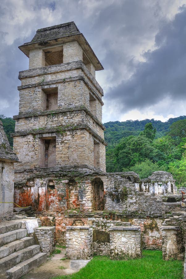 Palenque Ancient Maya Ruins, Mexico Stock Image - Image of ancient ...