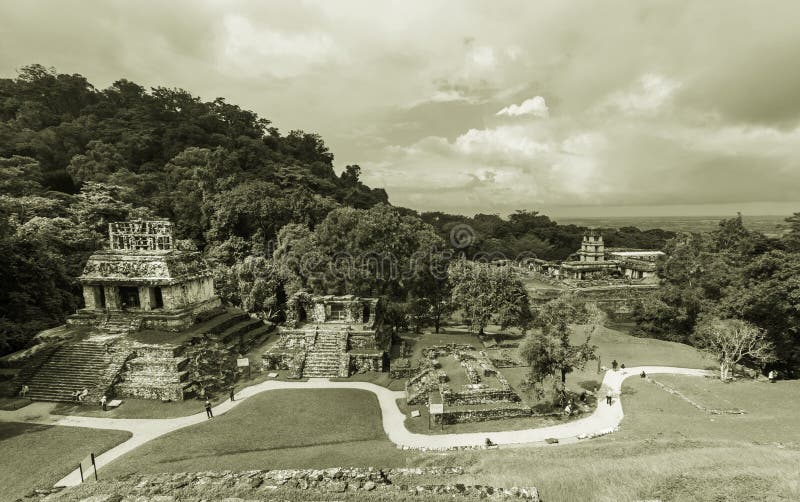 Palenque stock photo. Image of archeology, landmark, mexican - 54183182