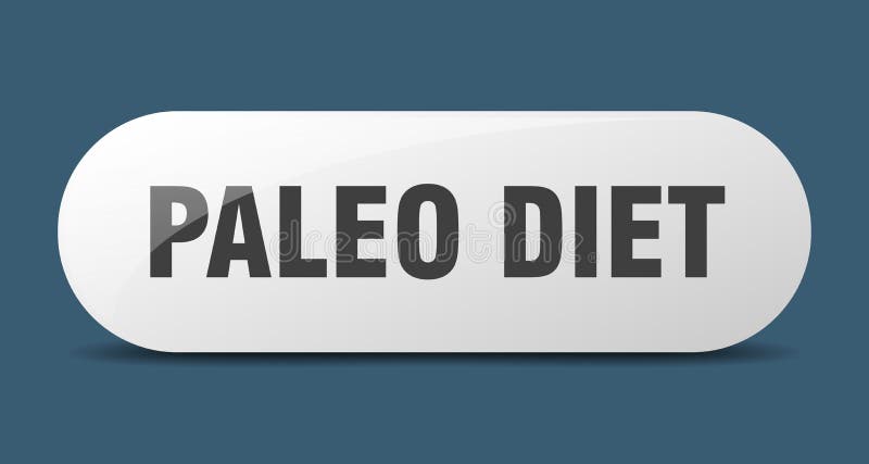 Paleo Diet Button. Sticker. Banner. Rounded Glass Sign Stock Vector ...