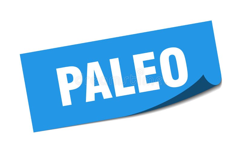 Paleo Sticker. Paleo Square Isolated Sign Stock Vector - Illustration ...