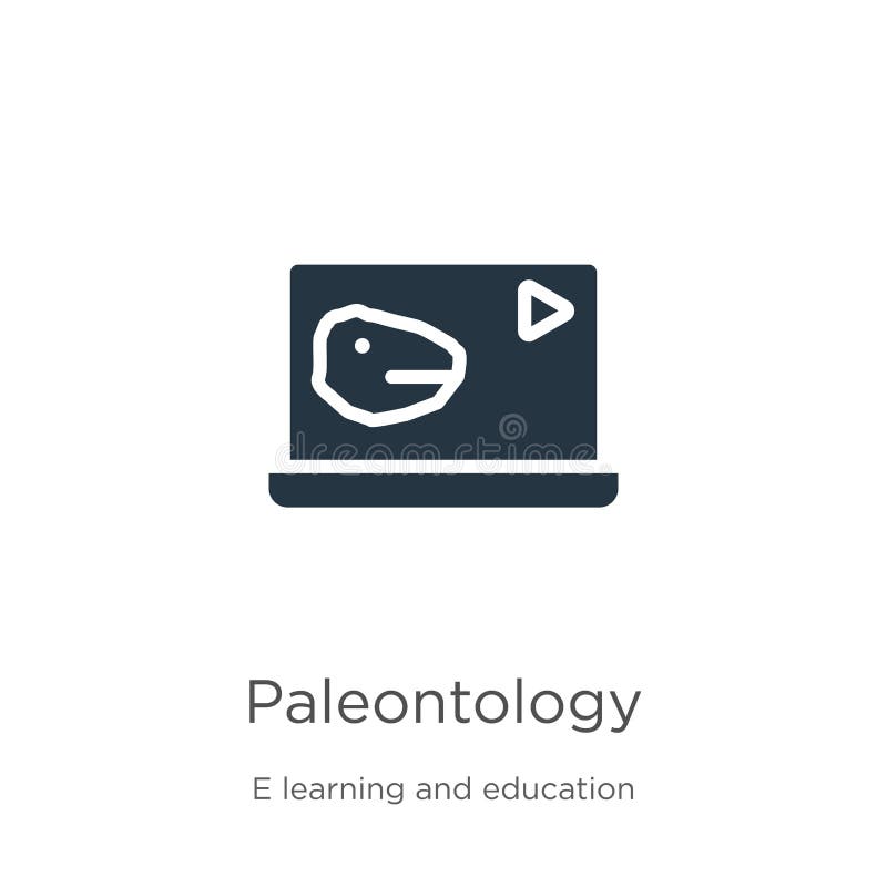 Paleontology Icon Vector. Trendy Flat Paleontology Icon from E Learning ...