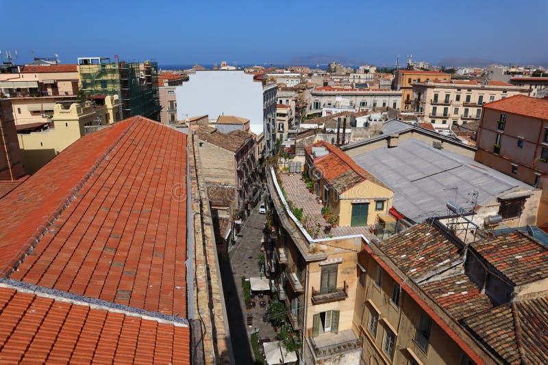 Palermo, Sicily Italy: Panoramic View of Palermo Editorial Photo ...