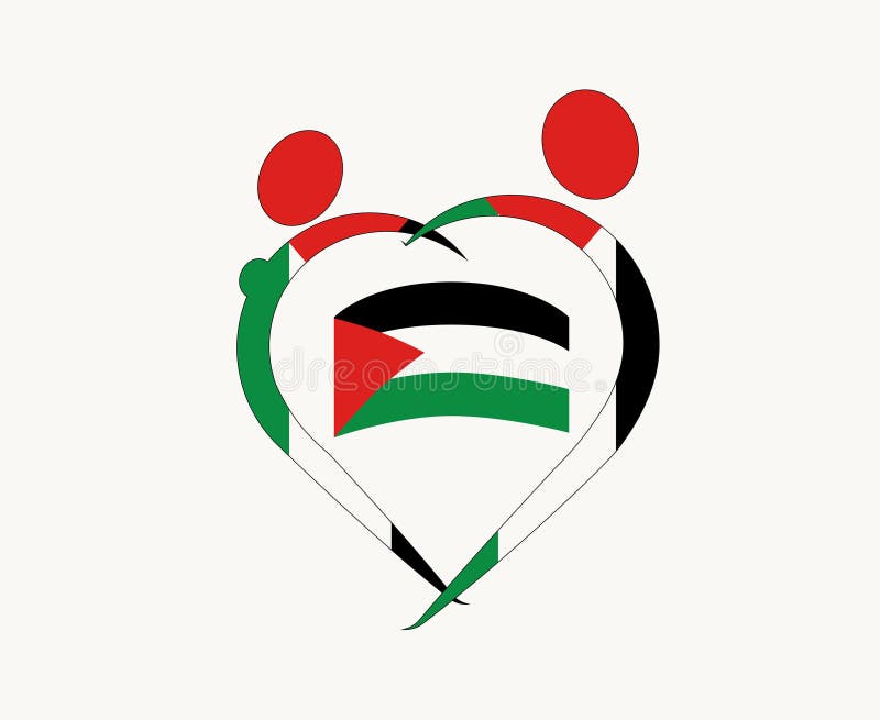 Palestine Emblem Flag Abstract Symbol Stock Vector - Illustration of ...