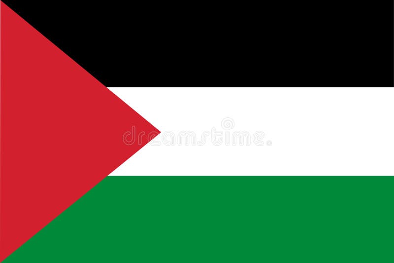 Palestine Flag Pattern Background. Realistic National Flag Design Stock ...