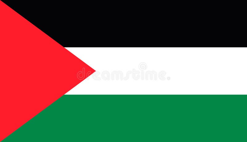 Palestine Flag Vector Design Template. Palestine National Flag. Stock ...