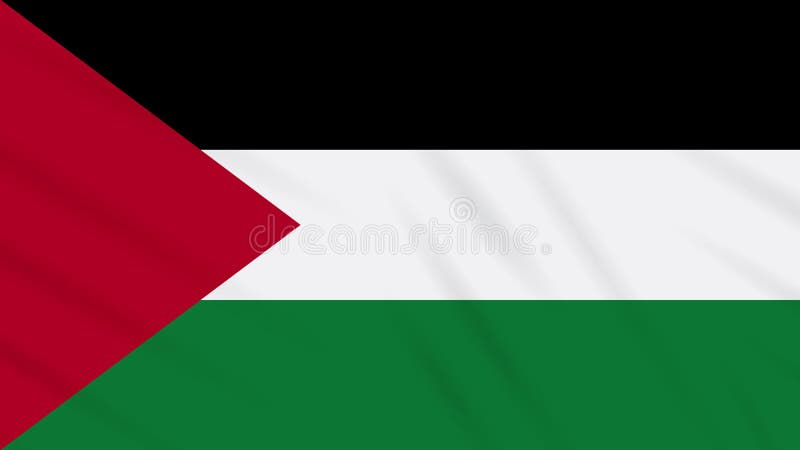 Palestine Flag 3d Waving Realistic Background Stock Footage - Video of ...