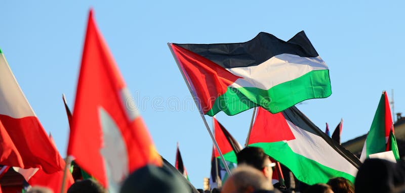 Palestine Israel Flags Pole Stock Photos - Free & Royalty-Free Stock ...