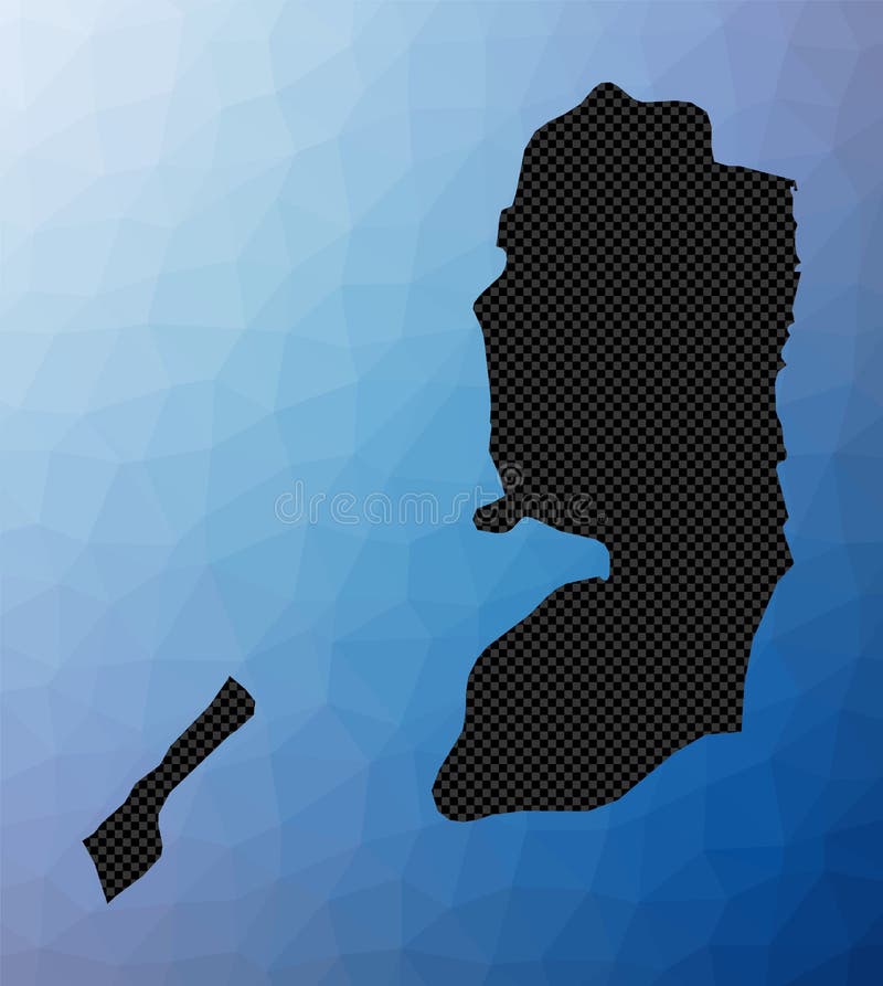 Palestine geometric map. stock vector. Illustration of asia - 180096976