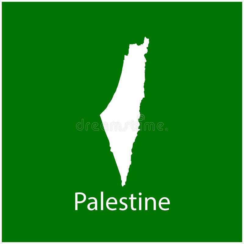 Palestine map icon vector stock illustration. Illustration of concept ...