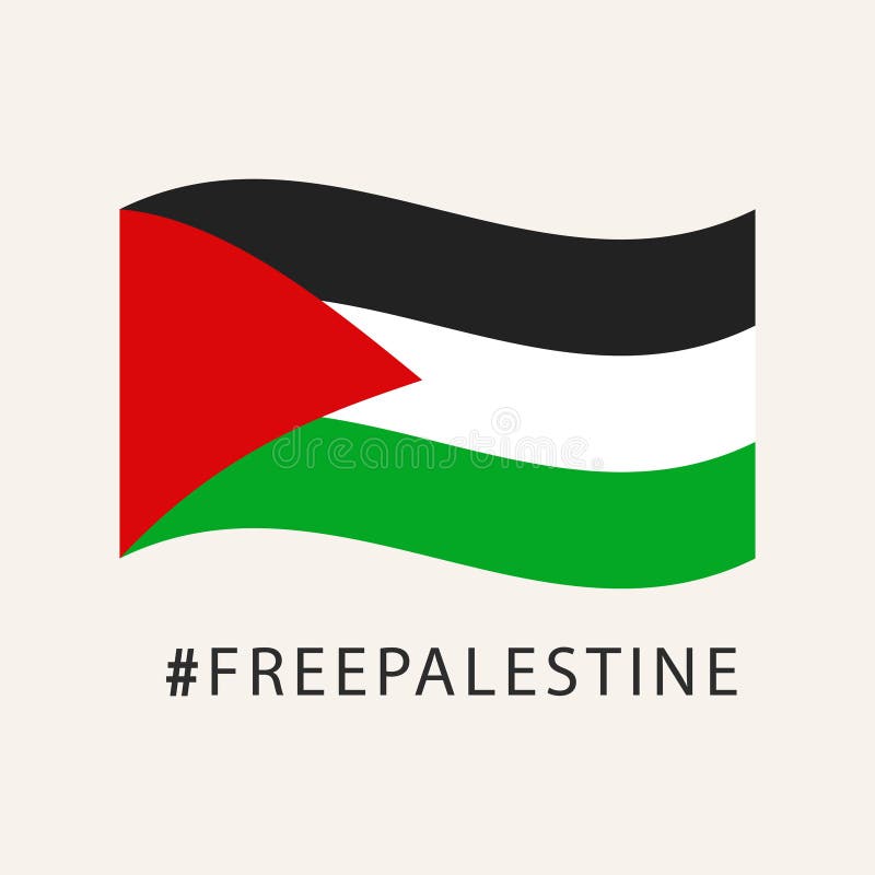 Palestine National Flag Design Vector Stock Vector - Illustration of ...