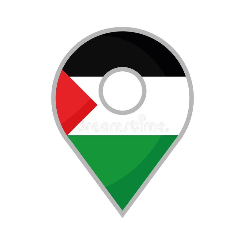 Palestine save flag point stock vector. Illustration of national ...