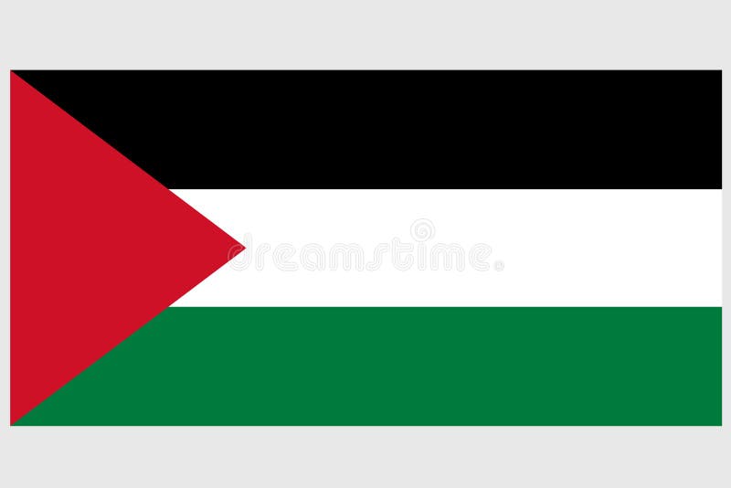 Palestinian Authority Flag Vector Template Background Realistic Copy ...