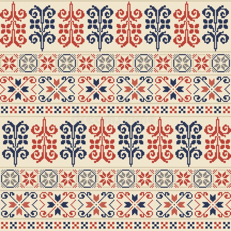 Palestinian Embroidery Pattern Stock Vector - Illustration of culture ...