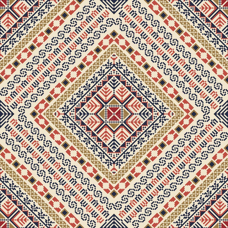 Palestinian Embroidery Pattern Stock Vector - Illustration of east ...