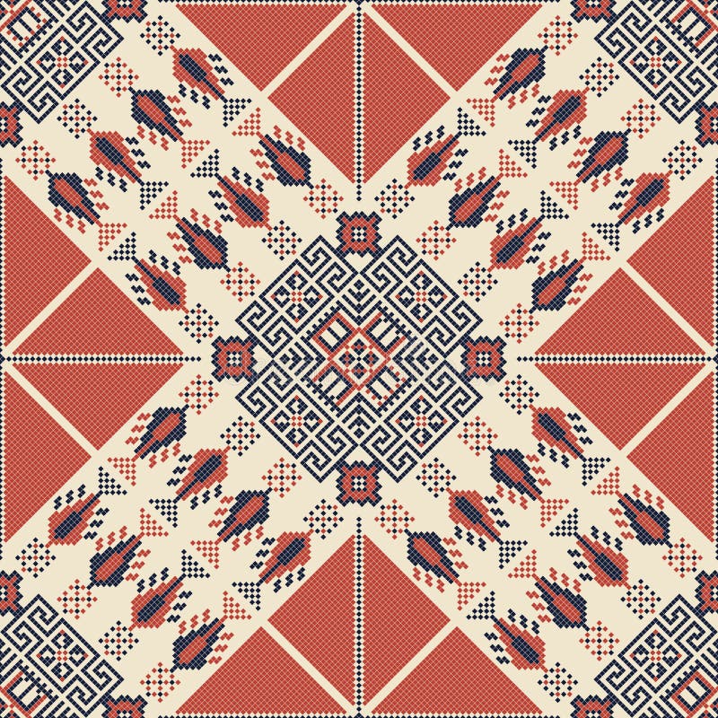 Palestinian Embroidery Pattern Stock Vector - Illustration of muslim ...