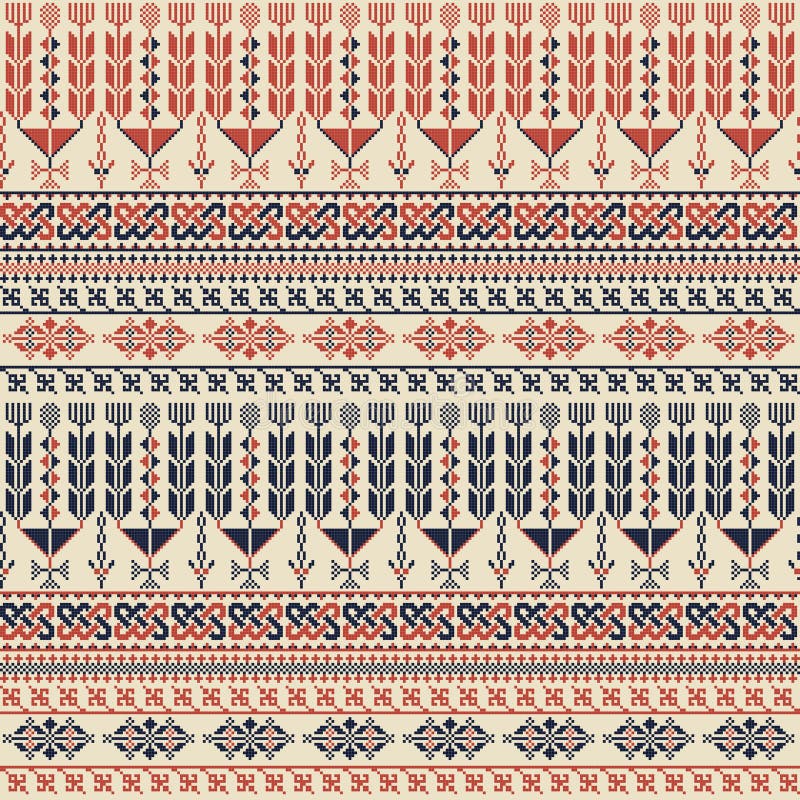 Palestinian Embroidery Pattern Stock Vector - Illustration of fabric ...
