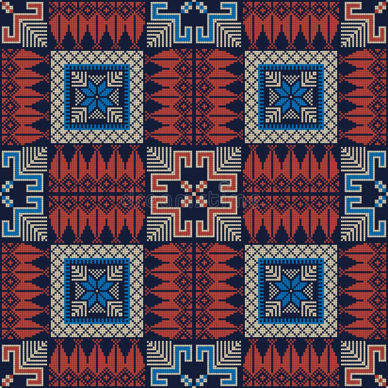 Palestinian Embroidery Pattern Stock Vector - Illustration of ...