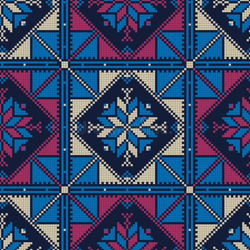 Palestinian Embroidery Pattern Stock Vector - Illustration of ...
